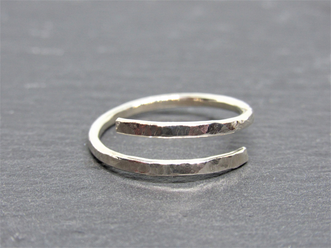 Sterling Silver Thumb Rings for Women in the UK Silver Hammered ...