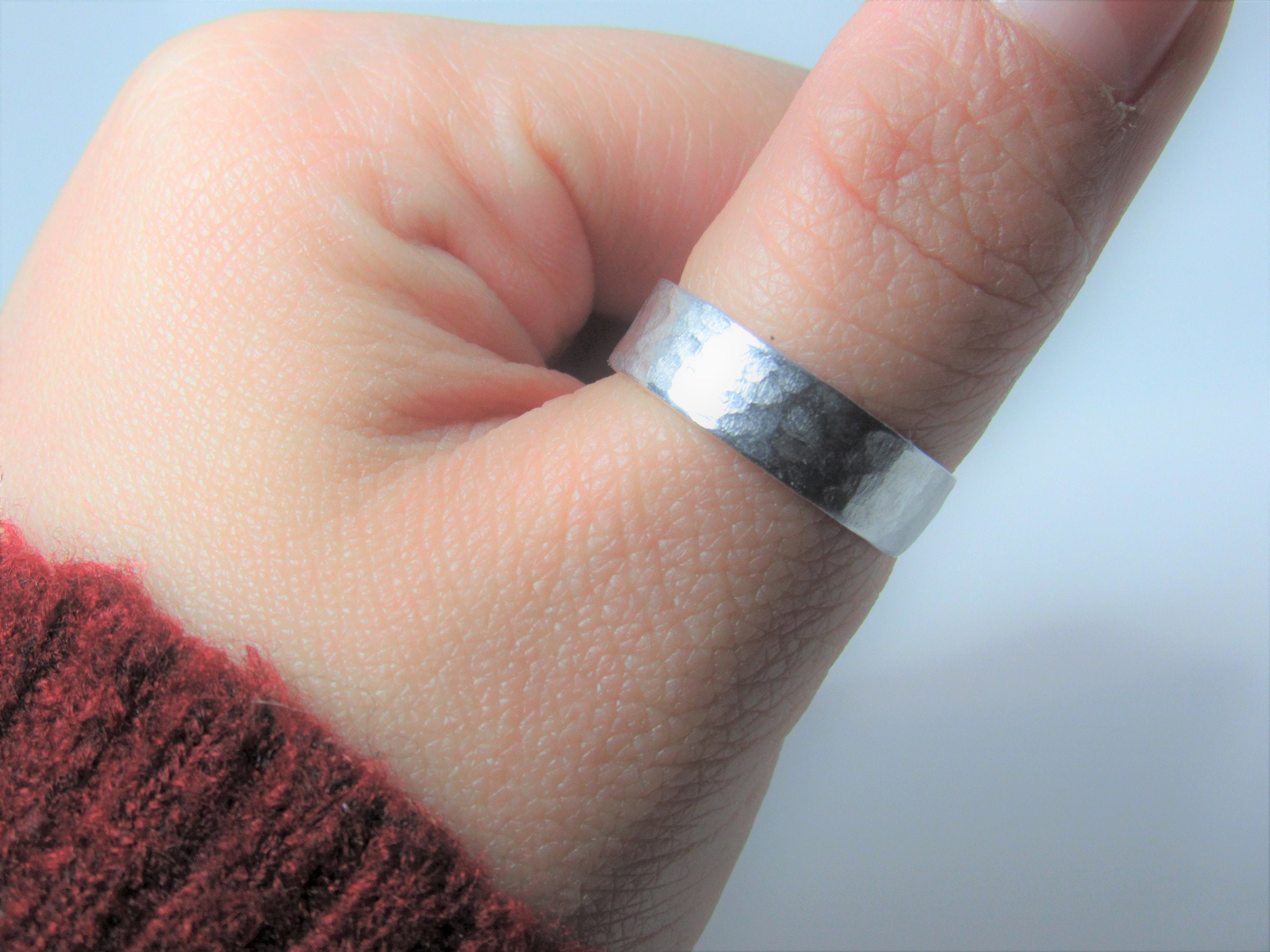 Hidden Message Hammered Ring Adjustable Thumbs Ring for Women - Etsy UK
