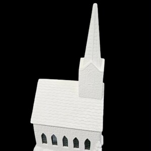White Light-up Musical Church - Etsy