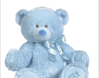 Baby Blue Teddy Bear | Etsy
