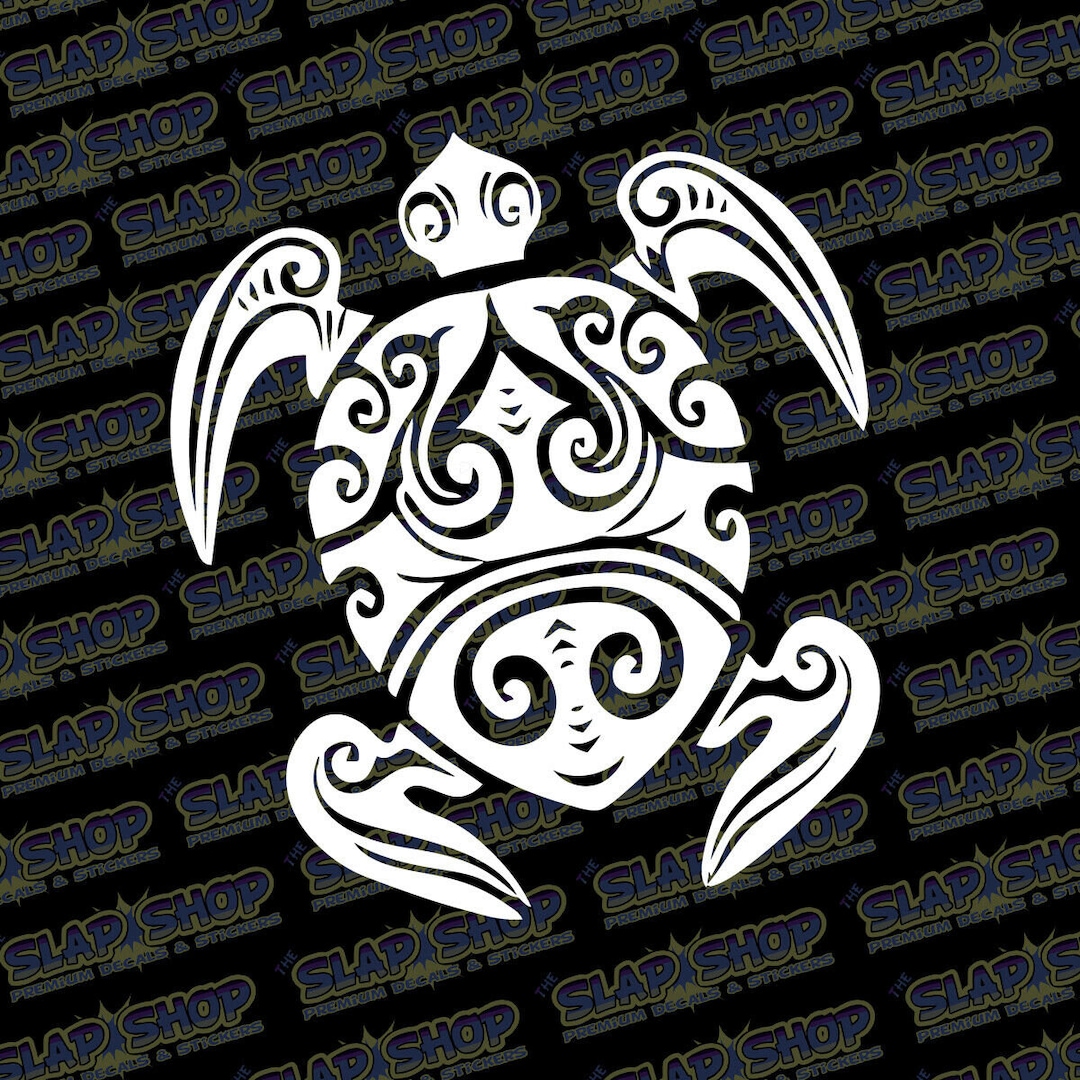 Tribal Sea Turtle Die-cut Vinyl Decal - Stickers - Click to Explore ...
