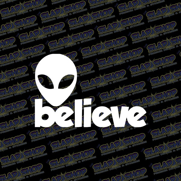 Alien Vinyl Decal - Etsy