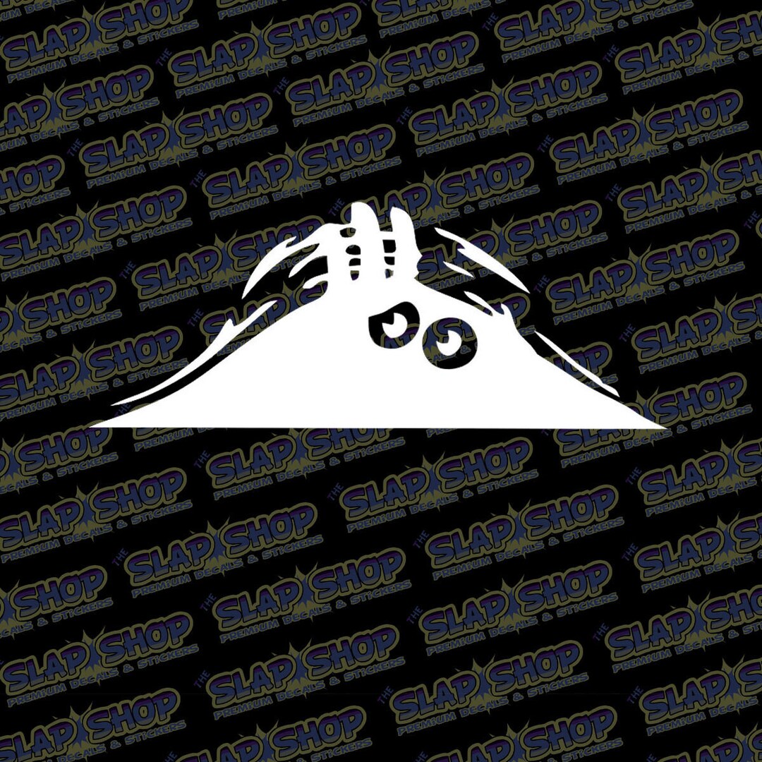 Peeking Monster Funny Vinyl Decal - Stickers - Click to Explore Colors ...