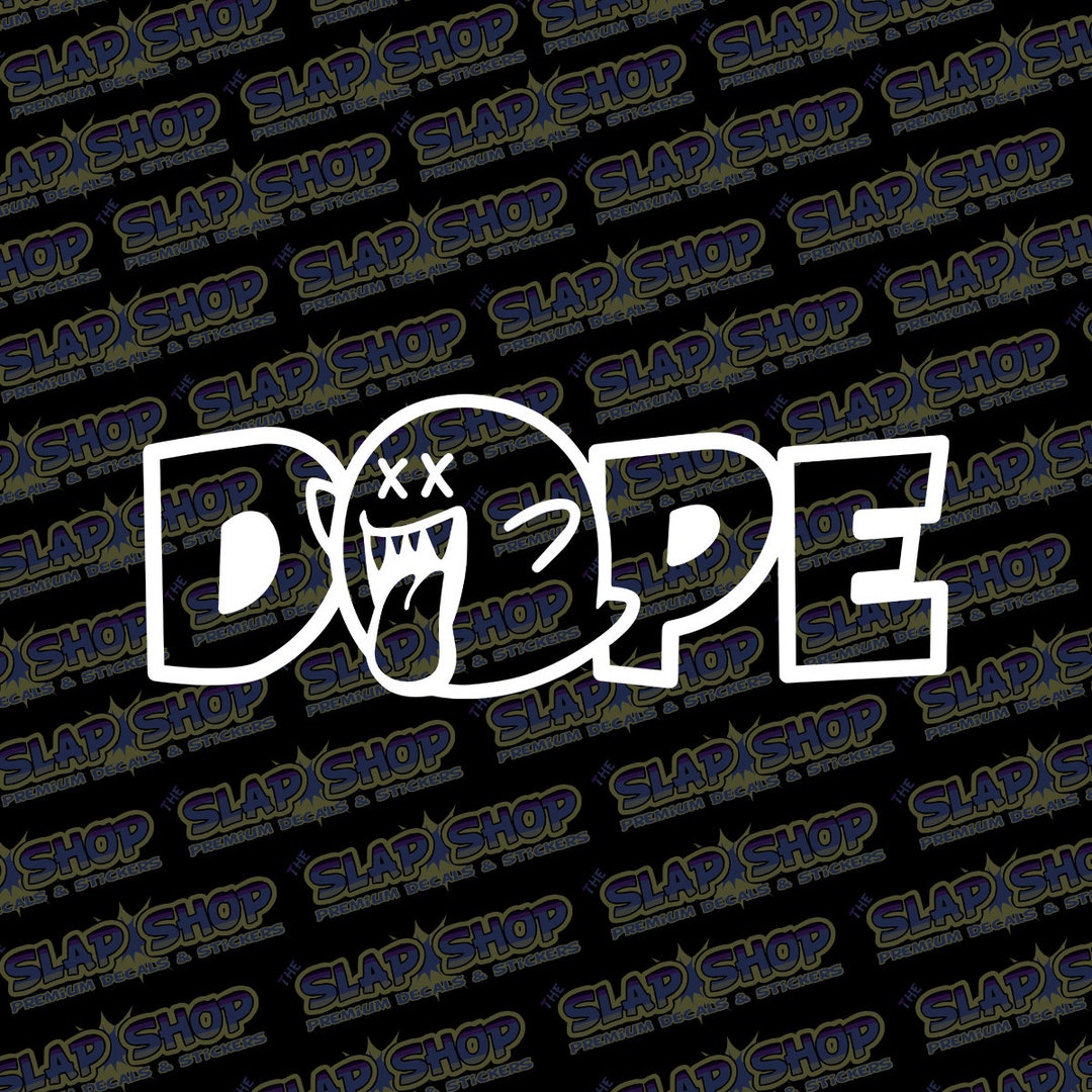 Dope Ghost' Die-cut Vinyl Decal Stickers Click to Explore Colors ...