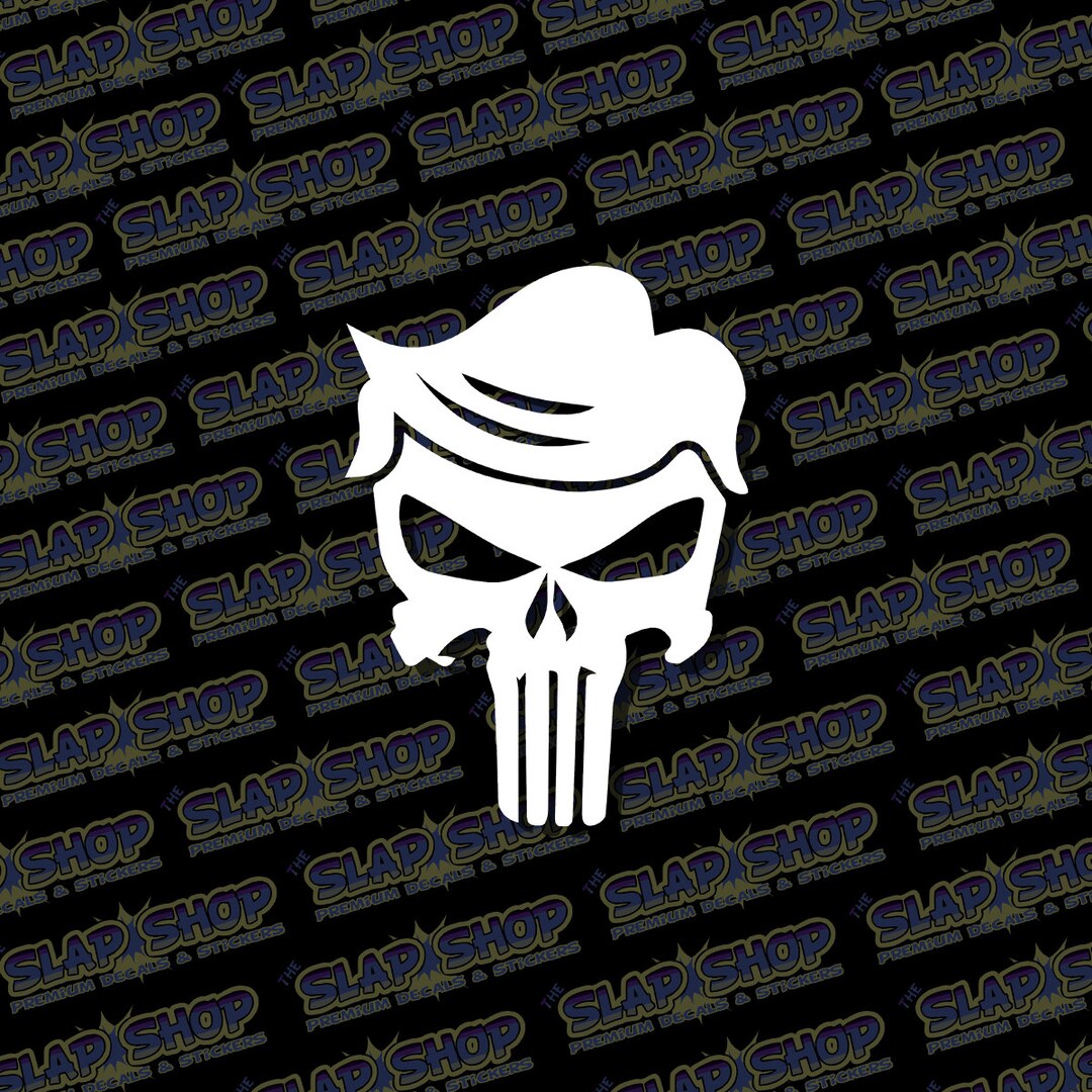 Trump Skull Die Cut Vinyl Decal Sticker CLICK to EXPLORE More Colors ...