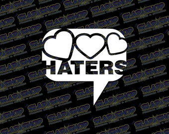 I Love Haters JDM Funny Sticker Decal - Etsy