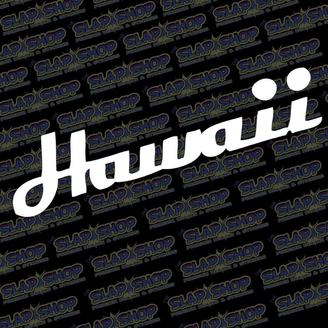 Hawaiian Island Vinyl Decal | Hawaii State Sticker | Tropical Car ...