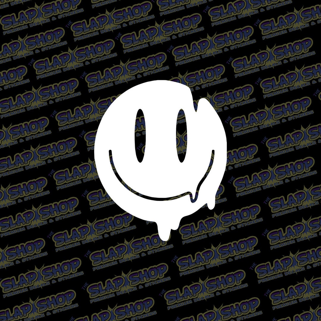 Melting Smiley Face Die Cut Vinyl Decal Sticker CLICK to EXPLORE More ...