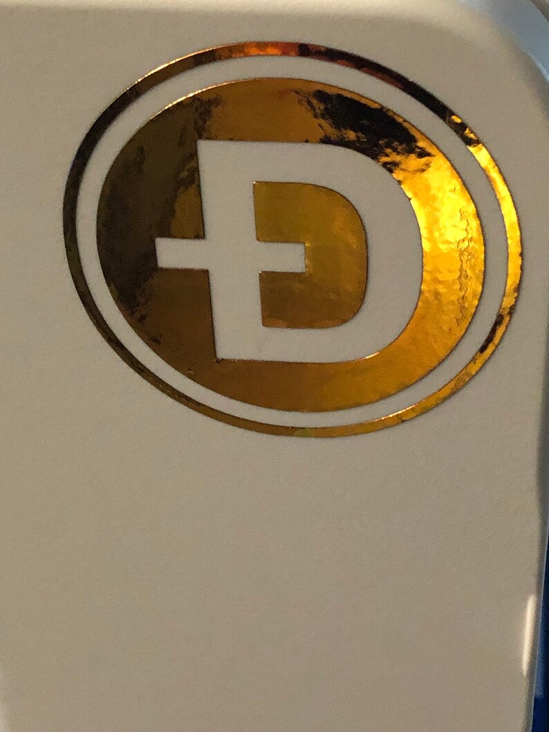 Dogecoin Gold Vinyl Decal – Color-shift Sticker – Meme Design for Car ...