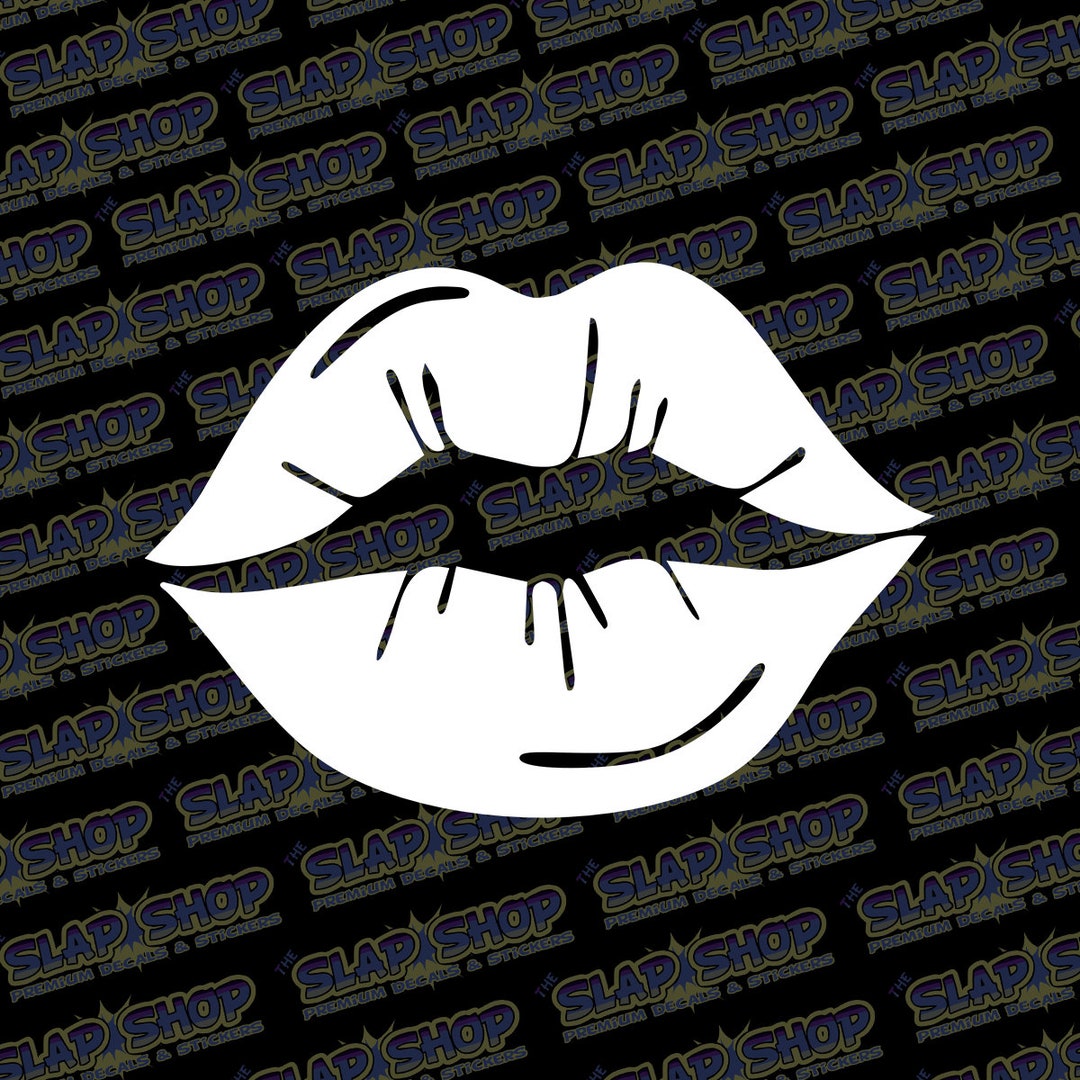 Lips Funny Vinyl Decal Stickers Click to Explore Colors & Sizes Fun ...