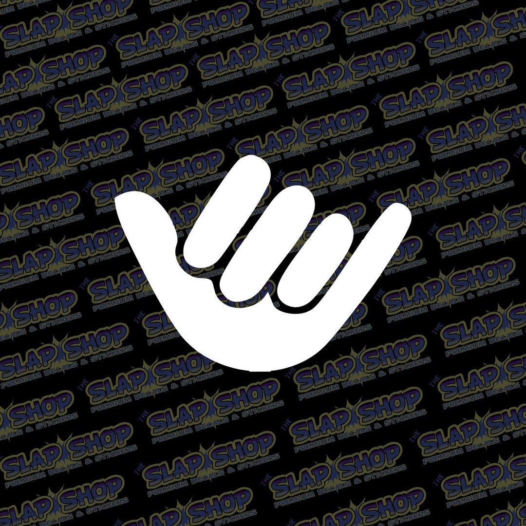 Shaka Hawaiian Die-cut Vinyl Decal - Stickers - Click to Explore Colors ...