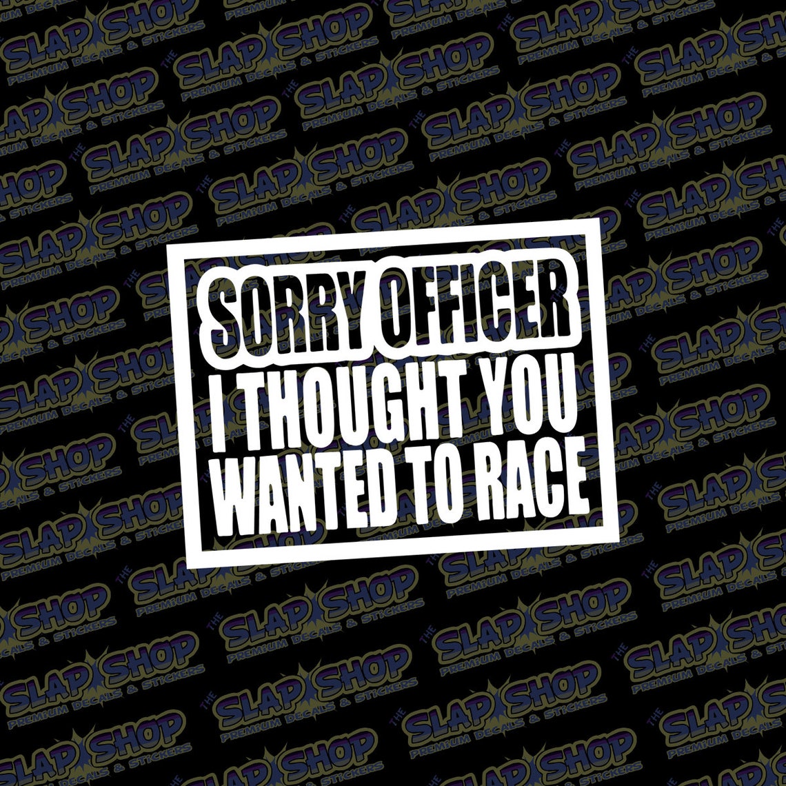 Sorry Officer Funny Die Cut Vinyl Decal Sticker CLICK to - Etsy