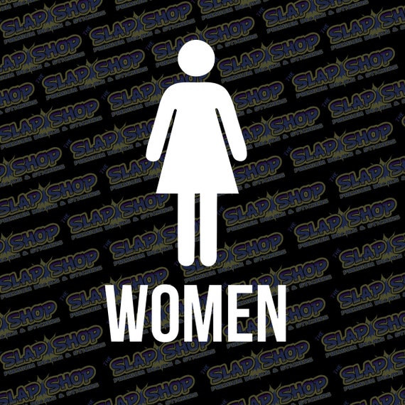 Women's Restroom Die Cut Vinyl Decal CLICK to EXPLORE More - Etsy