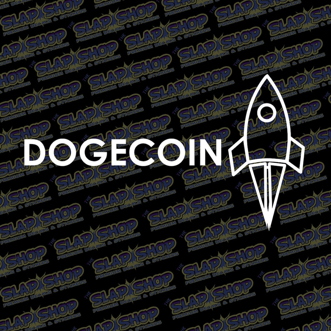 Dogecoin Crypto Die-cut Vinyl Decal Stickers Click to Explore Colors ...