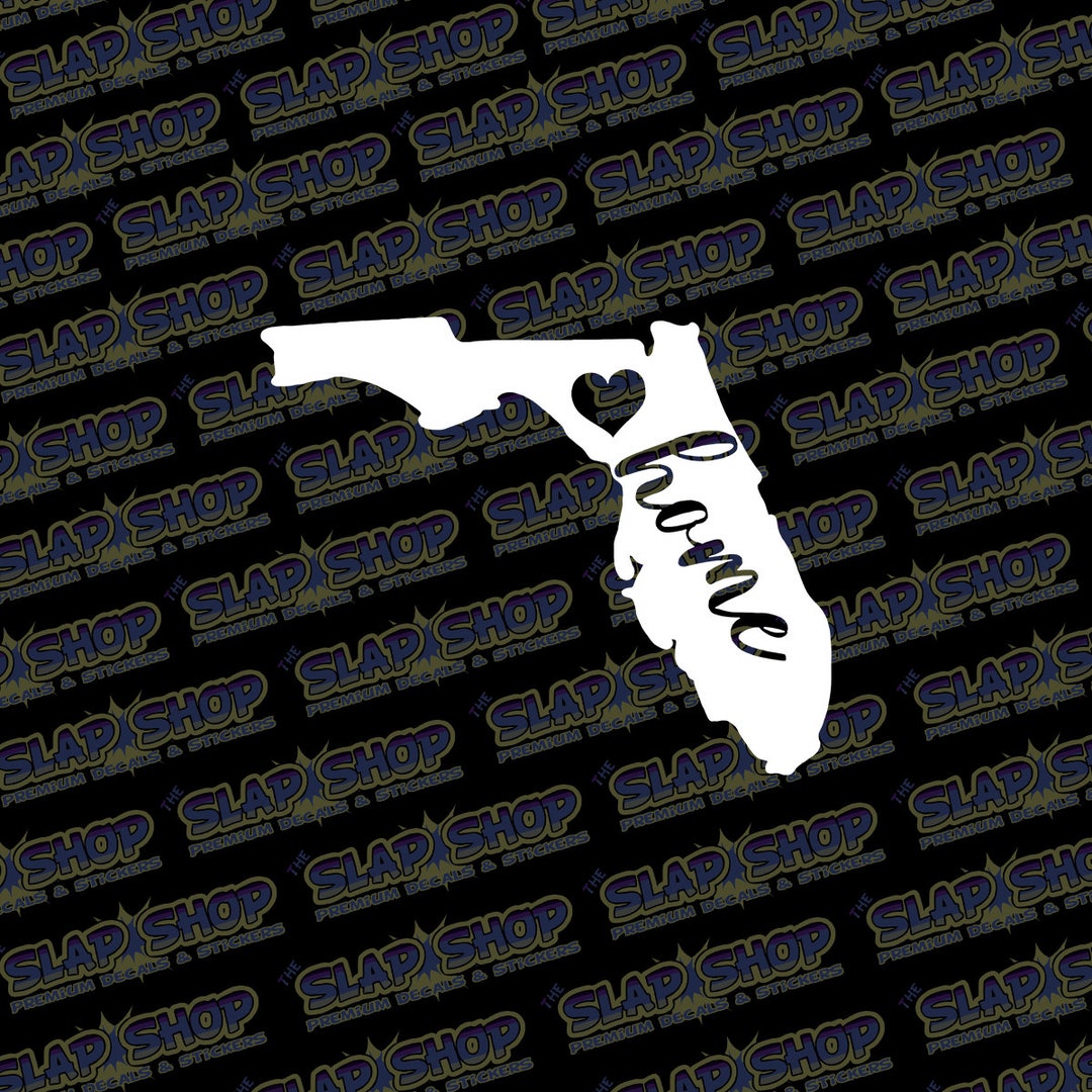 Florida State Home Die-cut Vinyl Decal - Stickers - Click to Explore ...