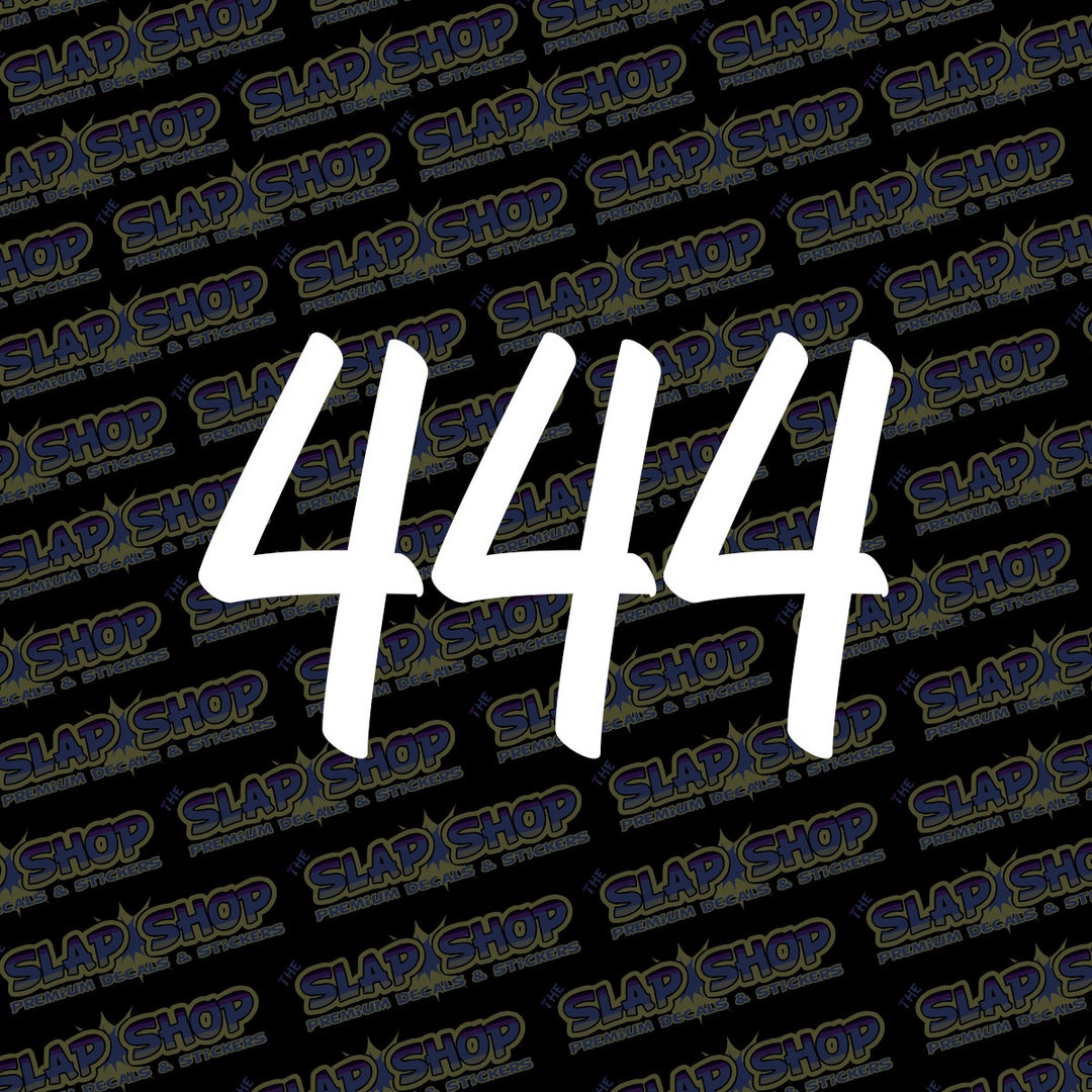 Angel Number 444 Vinyl Decal – Lucky Spiritual Car & Laptop Sticker - Etsy