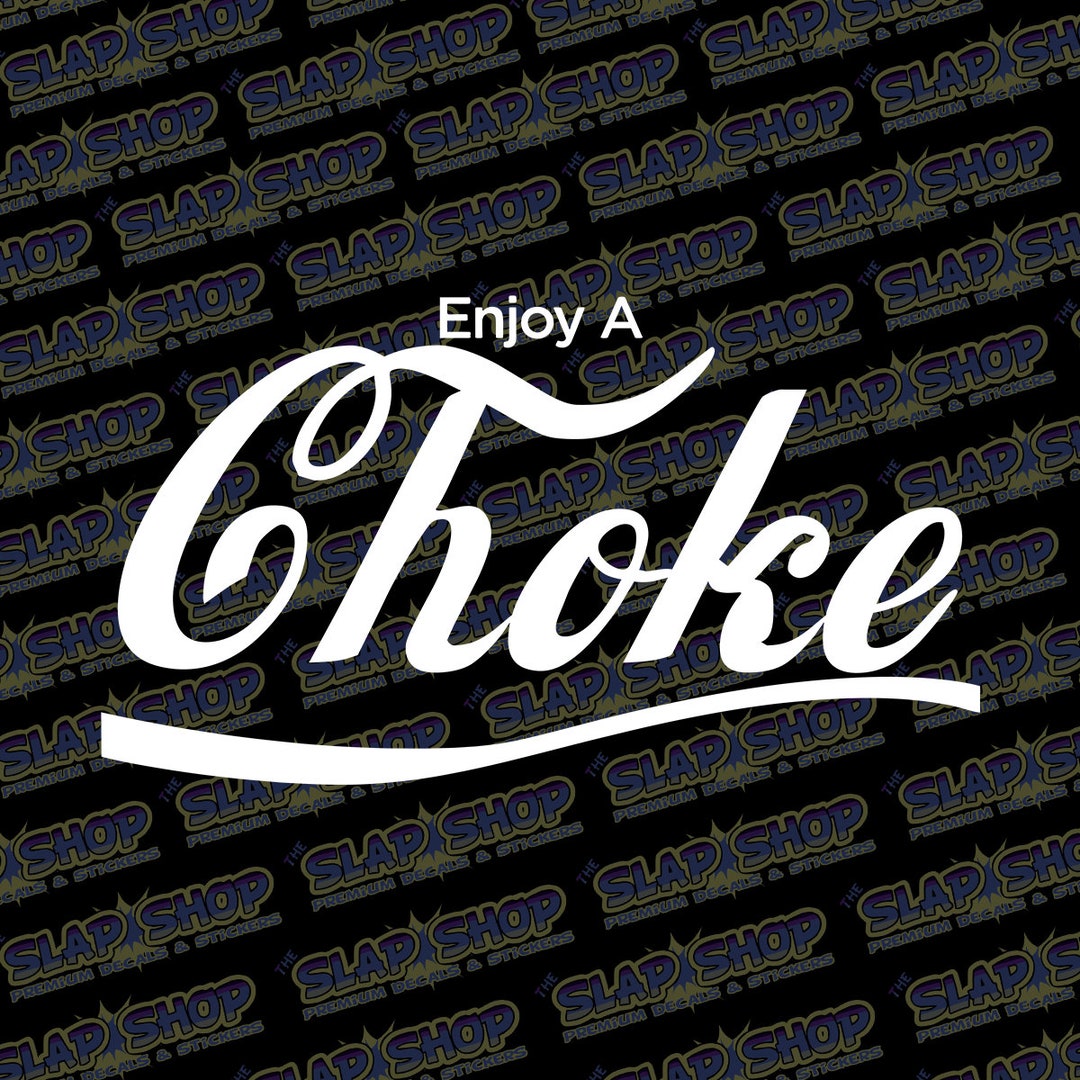 Enjoy A Choke Jiu-jitsu Die-cut Vinyl Decal - Stickers - Click to ...