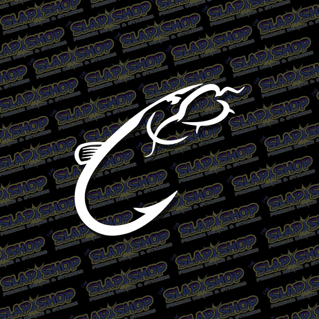 Hooked Catfish Vinyl Decal – Fishing Sticker for Car, Truck or Boat - Etsy