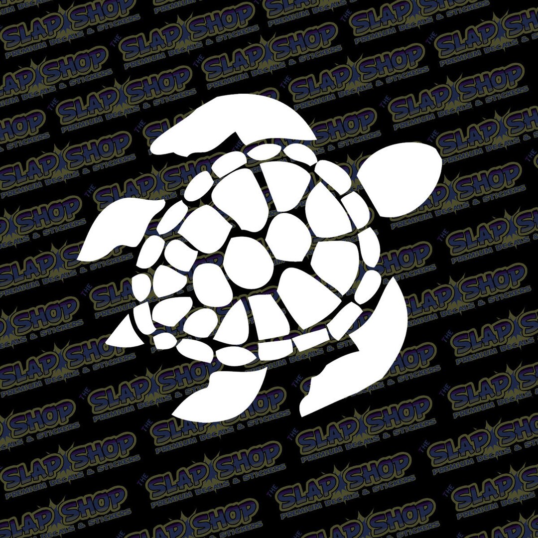 Sea Turtle Vinyl Decal – Ocean Life Car, Laptop, or Bottle Sticker - Etsy