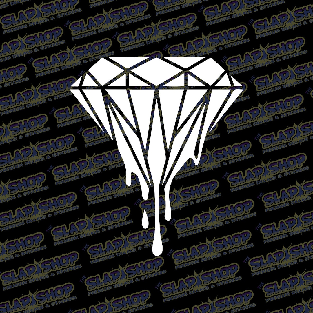 Diamond Drip Die-cut Vinyl Decal - Stickers - Click to Explore Colors ...