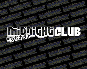 MIDNIGHT CLUB Die Cut Decal - Etsy