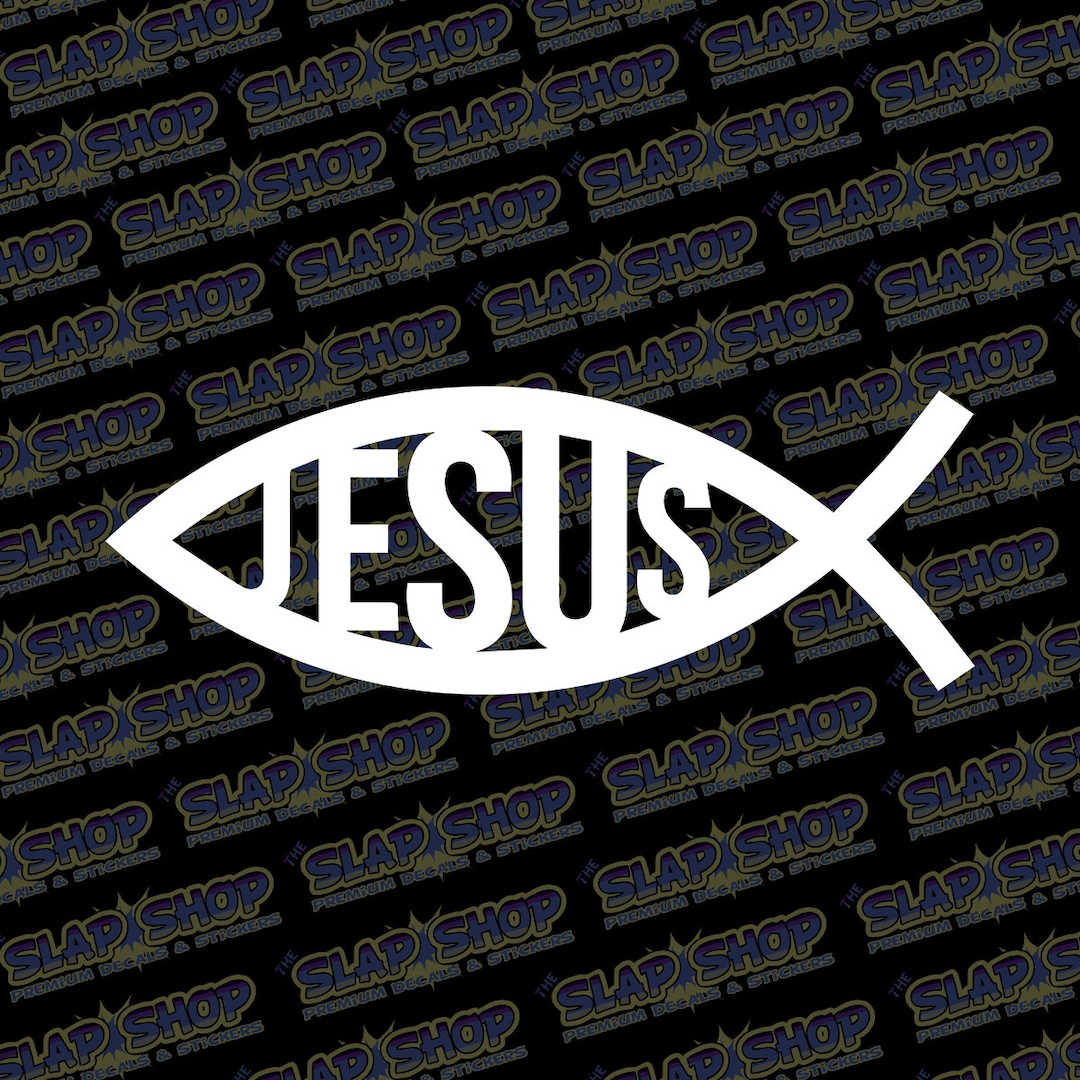 Jesus Fish Vinyl Decal – Christian Car & Laptop Faith Sticker - Etsy