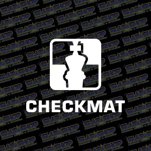 Checkmat Jiu-jitsu Vinyl Decal | BJJ Sticker for Car, Laptop, Water ...