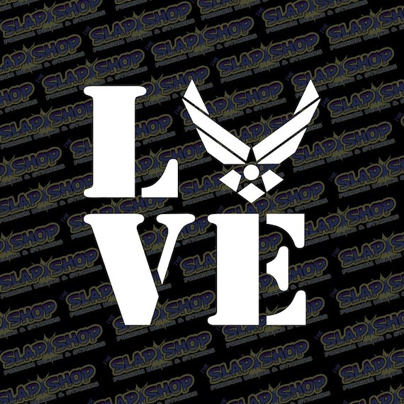 Airforce Love Die Cut Vinyl Decal Sticker CLICK to EXPLORE - Etsy