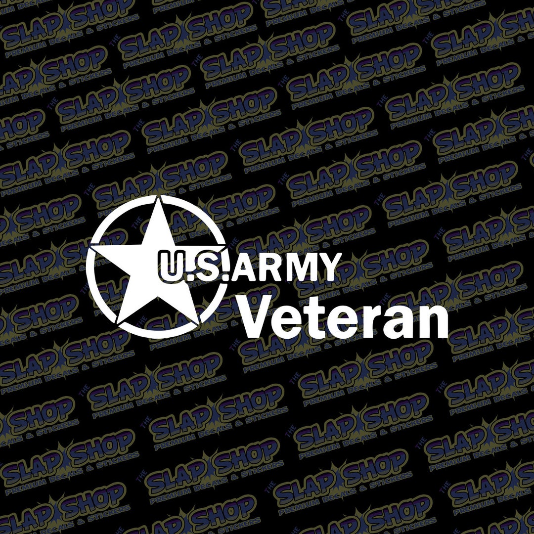 U.S. Army Veteran Die-cut Vinyl Decal - Stickers - Click to Explore ...