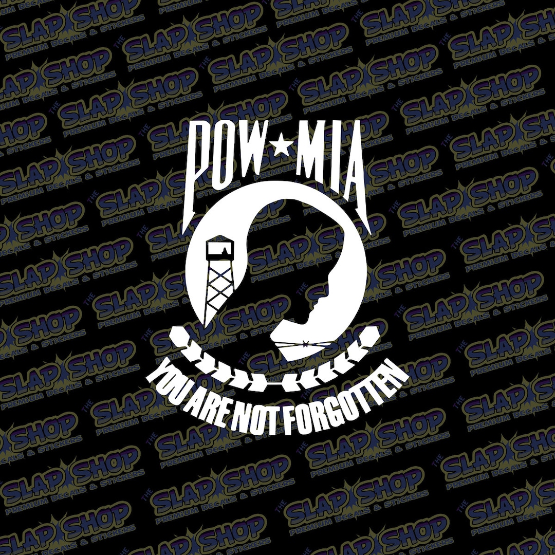 POW-MIA Vinyl Decal – Military Remembrance Car & Laptop Sticker - Etsy