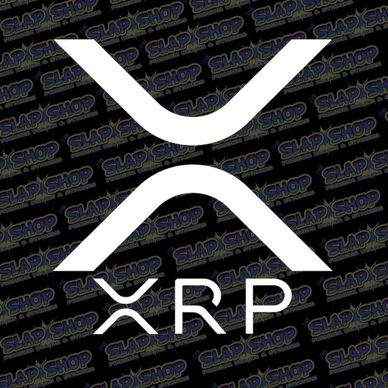 Ripple XRP Vinyl Decal – Crypto Sticker – Blockchain Logo for Car or ...