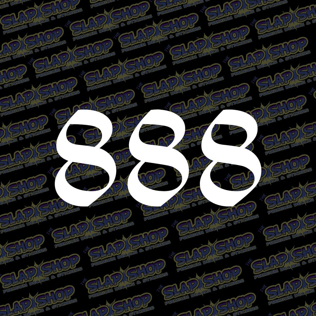 Angel Number 888 Die-cut Vinyl Decal - Stickers - Click to Explore ...