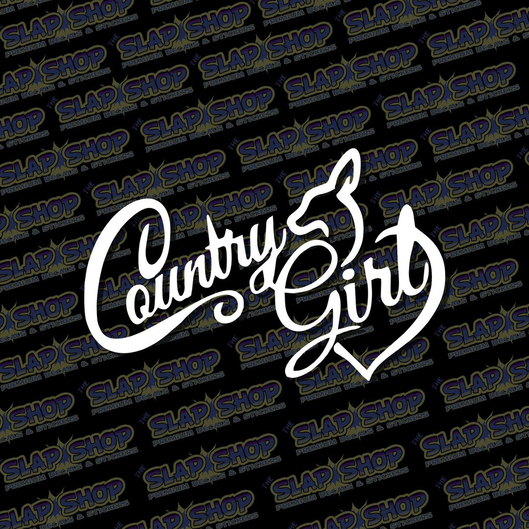 Country Girl Vinyl Decal – Hunting & Fishing Outdoors Sticker for Car ...
