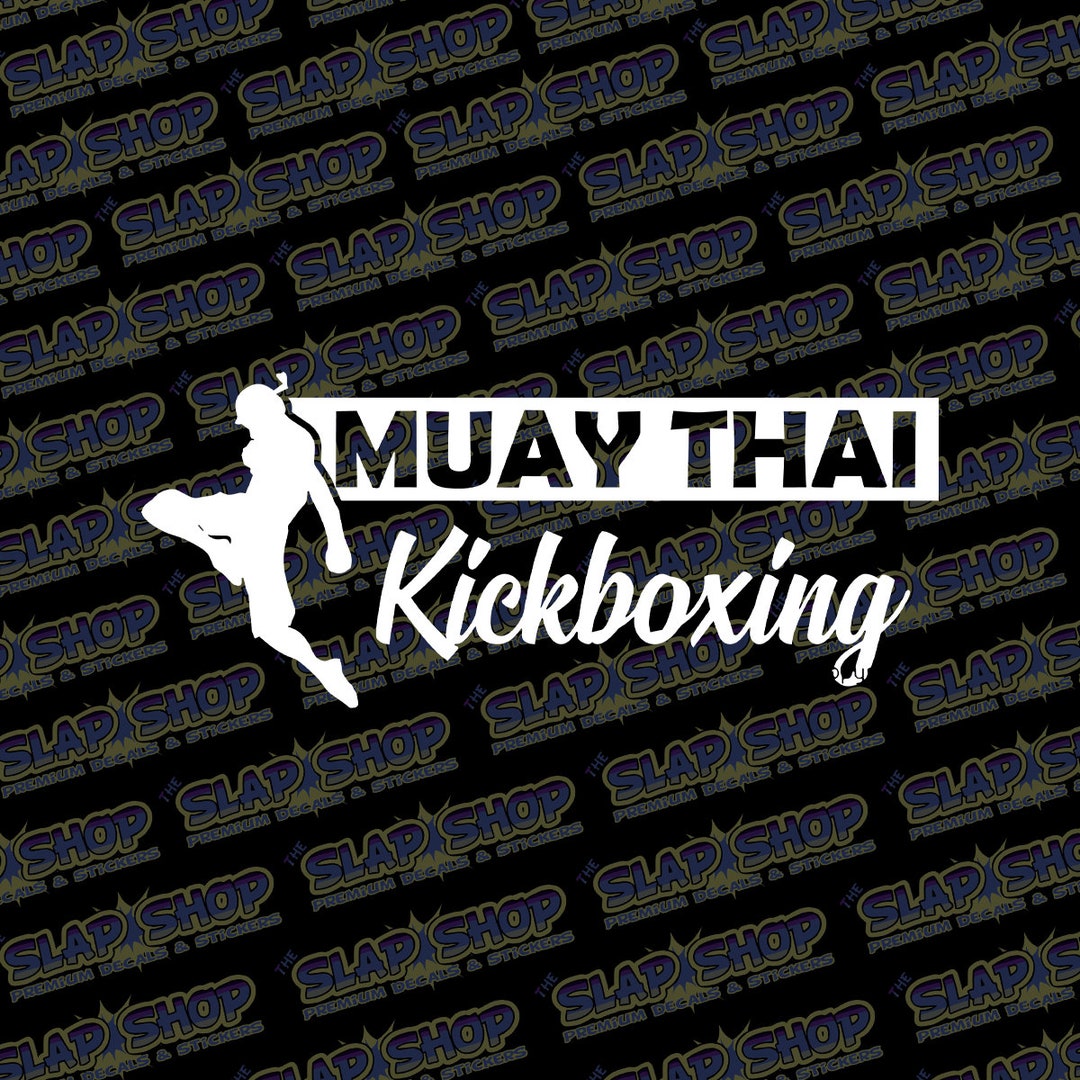 Muay Thai Vinyl Decal – Kickboxing Car & Laptop Sticker - Etsy