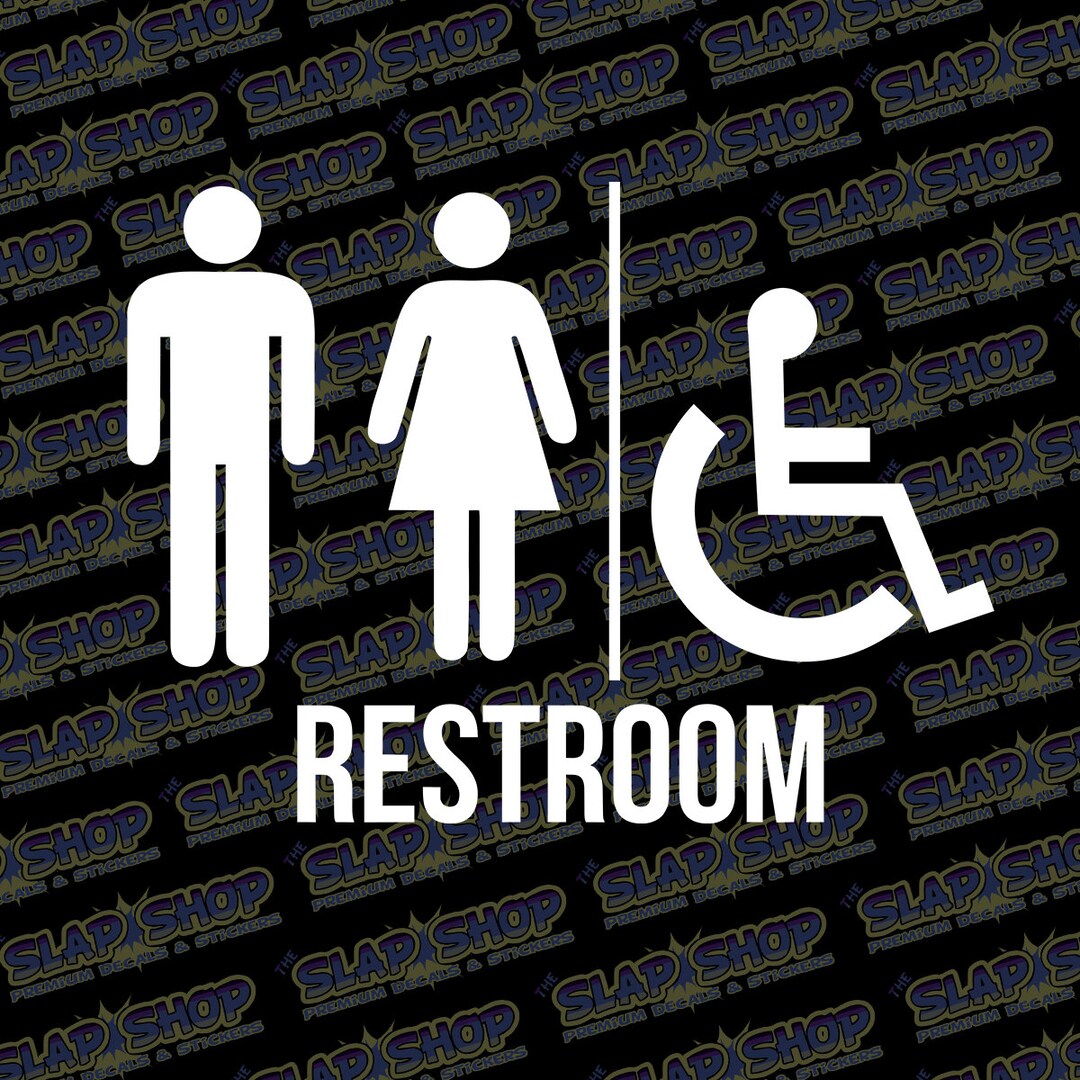 Family Restroom Die-cut Vinyl Decal - Stickers - Click to Explore ...
