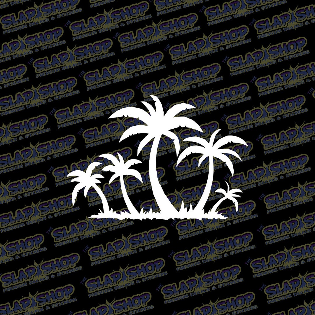 Palm Tree's Die Cut Vinyl Decal for Car, Truck, Laptop, Window's CLICK ...