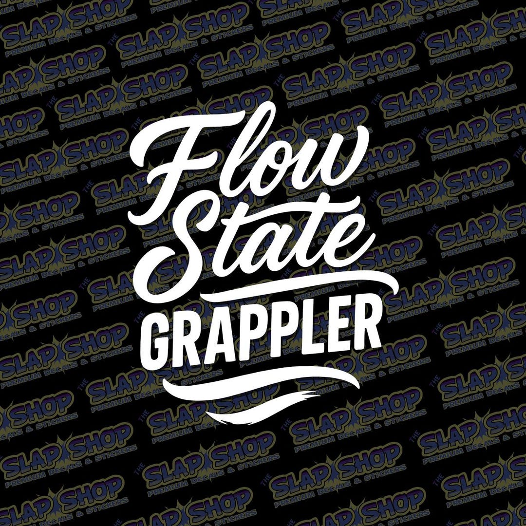 Flow State Grappler Jiu-jitsu Vinyl Decal – BJJ Car & Laptop Sticker - Etsy