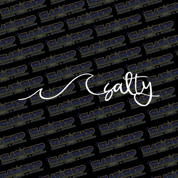Salty Die Cut Vinyl Decal Sticker CLICK to EXPLORE More Colors - Etsy