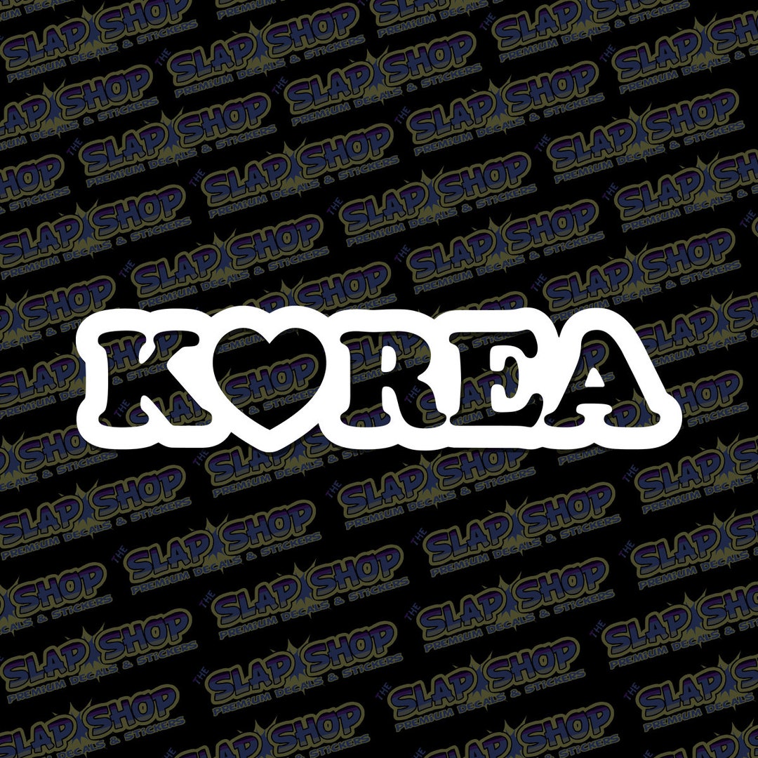 Korea Die-cut Vinyl Decal - Stickers - Click to Explore Colors & Sizes ...