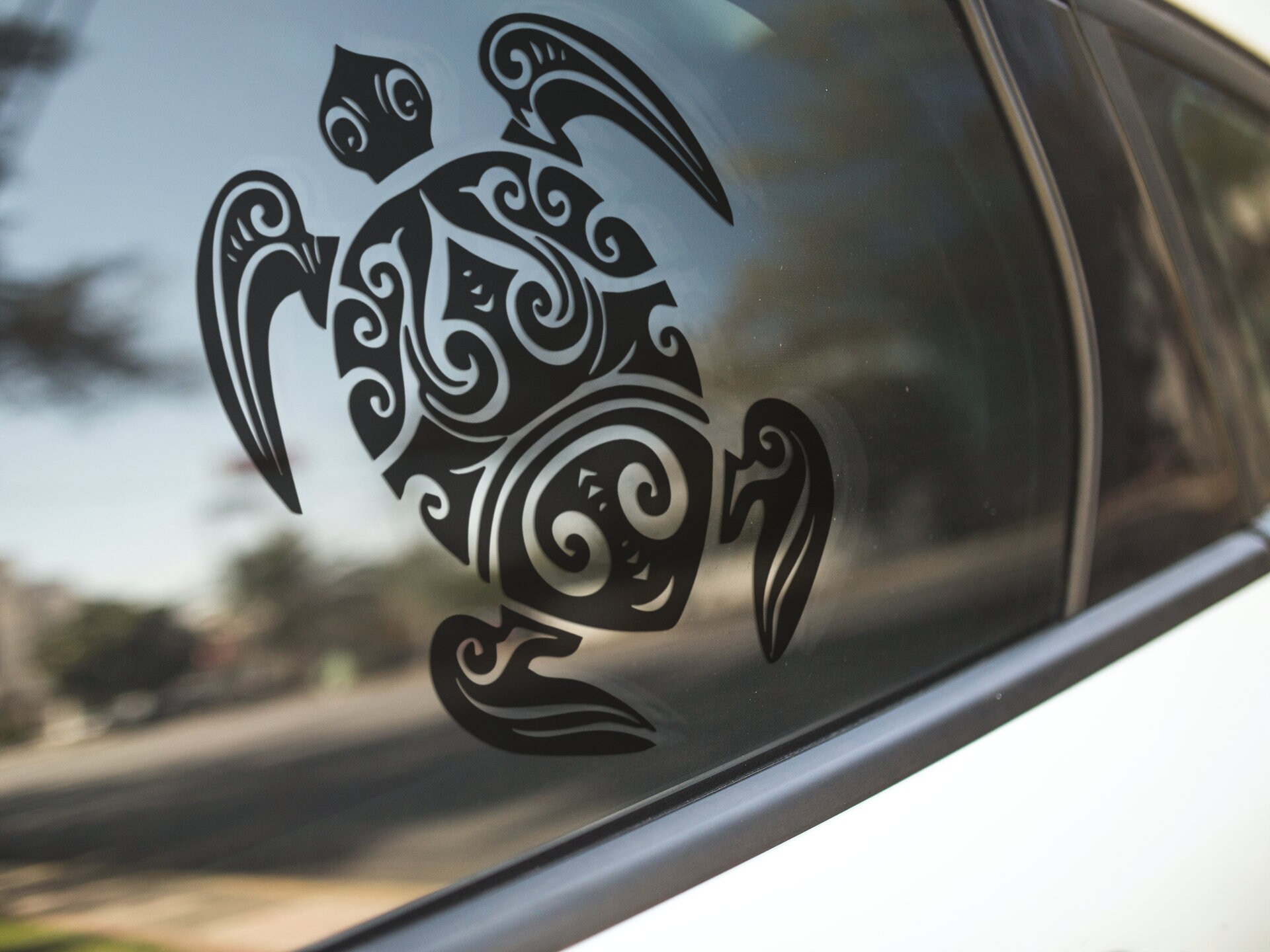 Tribal Sea Turtle Die Cut Vinyl Decal CLICK to EXPLORE More | Etsy