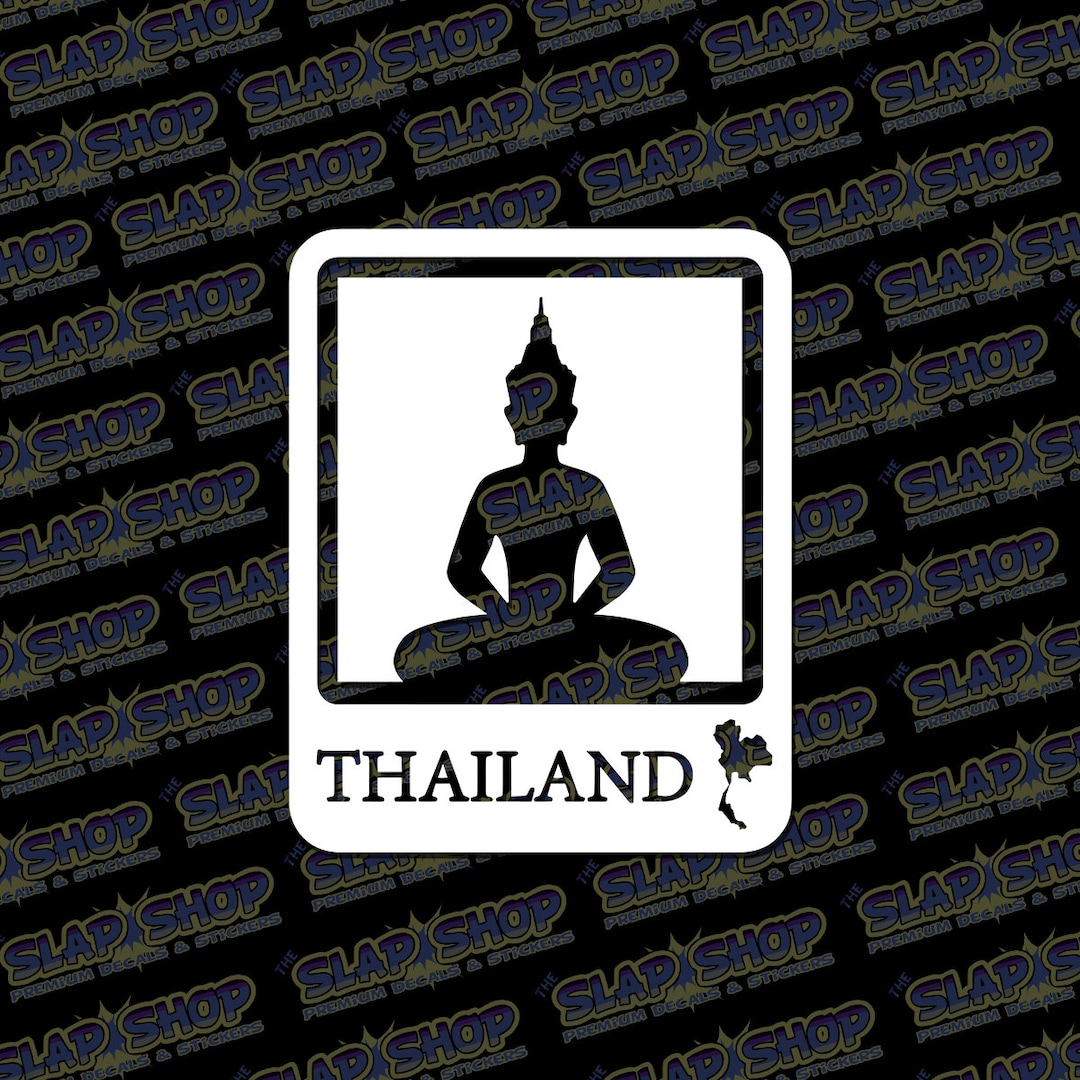 Buddha Vinyl Decal – Thailand Spiritual Sticker – Zen Design for Car or ...