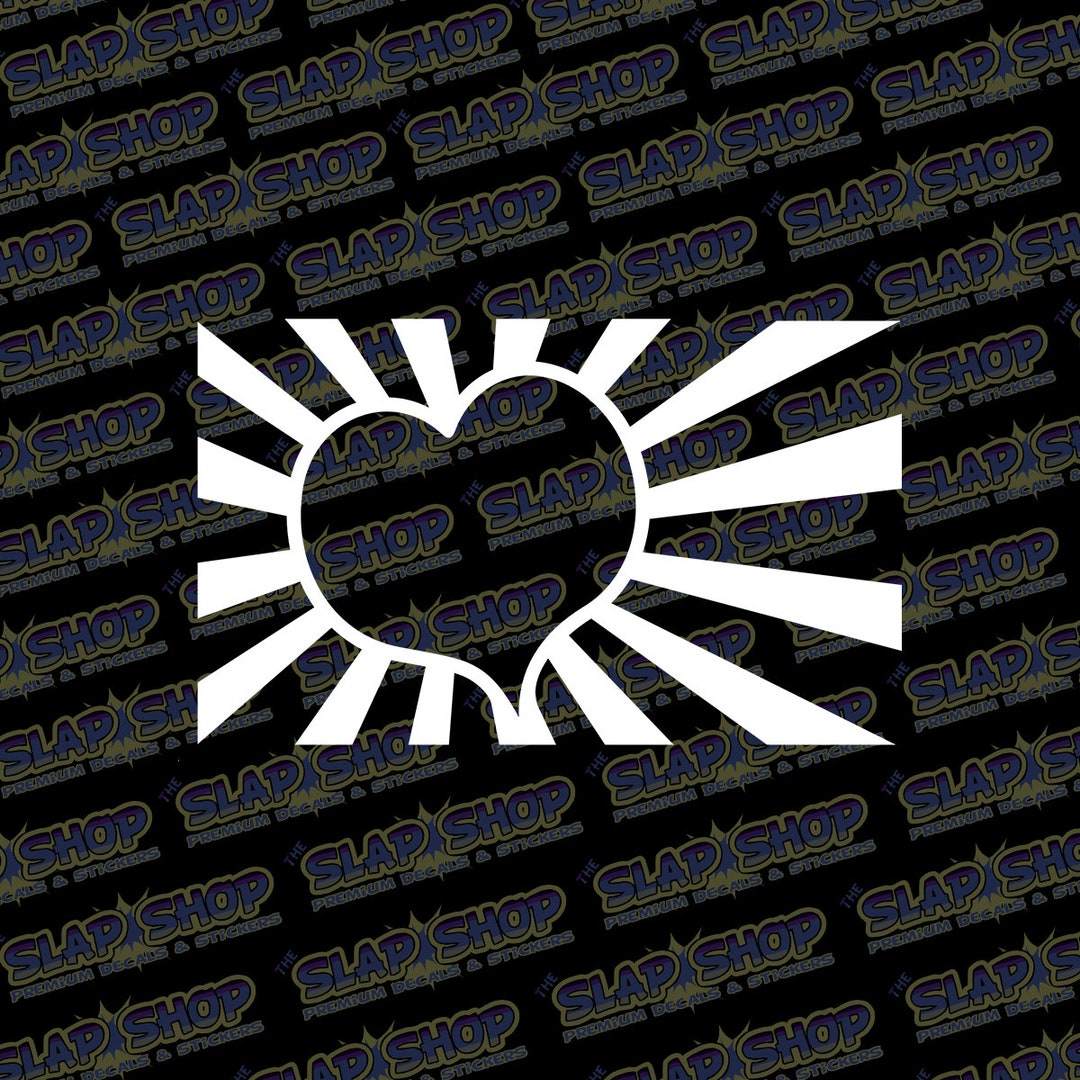 Rising Sun Flag' Die-cut Vinyl Decal - Stickers - Click to Explore ...