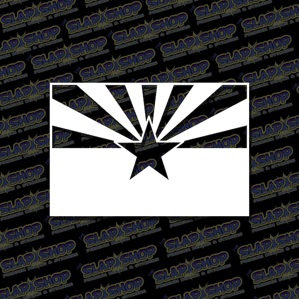 Arizona Flag Car Decal - Etsy