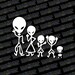 Alien Family Die Cut Vinyl Decal CLICK to EXPLORE More Colors and Size ...