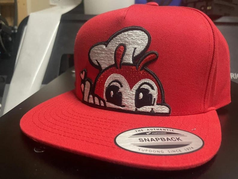 Jollibee Heart Philippines Manny Pac Pinoy Pinay Snapback Hat ...