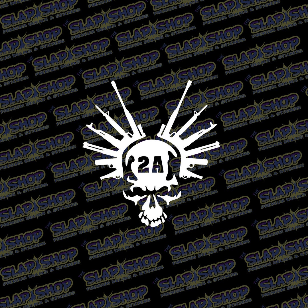 2nd Amendment Skull Die-cut Vinyl Decal - Stickers - Click to Explore ...