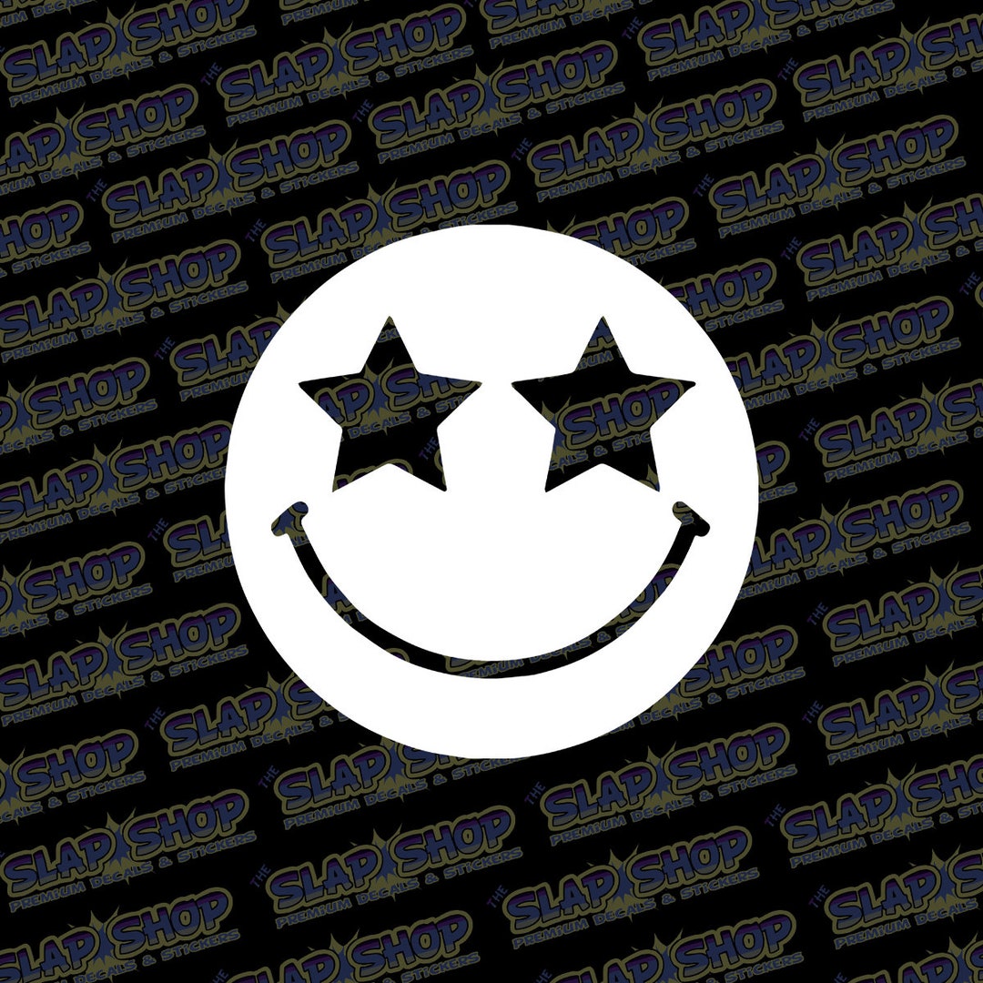 Smiley Face Funny Vinyl Decal Stickers Click to Explore Colors & Sizes ...