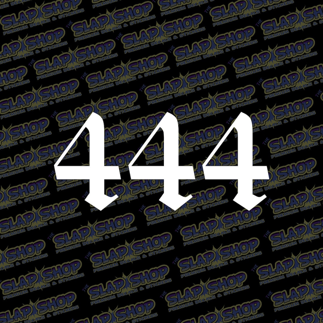 Angel Number 444 Die-cut Vinyl Decal - Stickers - Click to Explore ...