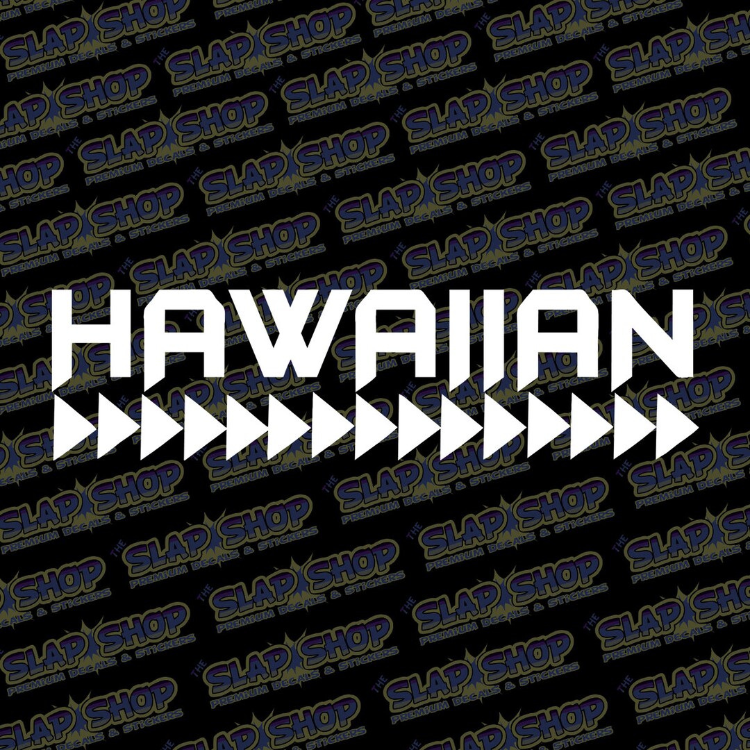 Hawaiian Island Vinyl Decal – Tropical Car & Laptop Sticker - Etsy