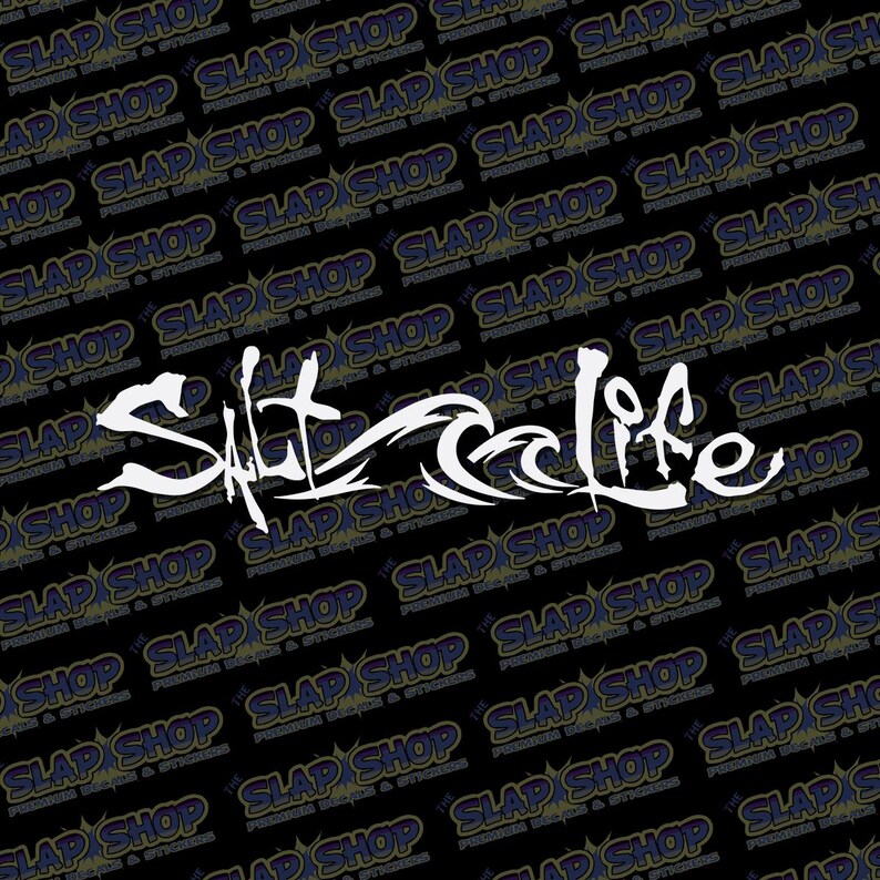 Salt Life Waves Vinyl Decal – Beach & Fishing Lifestyle Sticker for Car ...